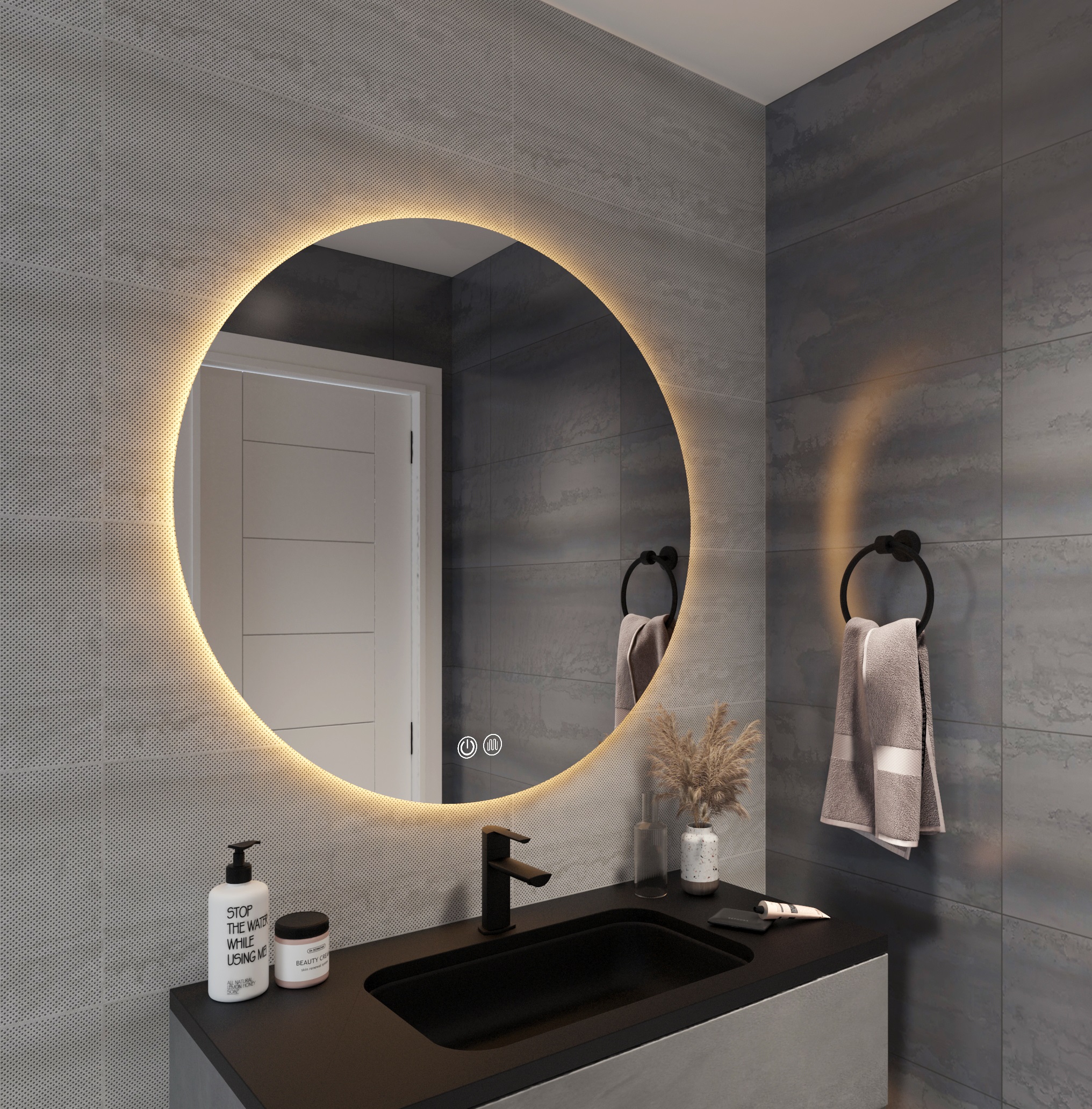 Buy Our Round LED Mirror: Modern Illuminated Mirrors - Lumixe
