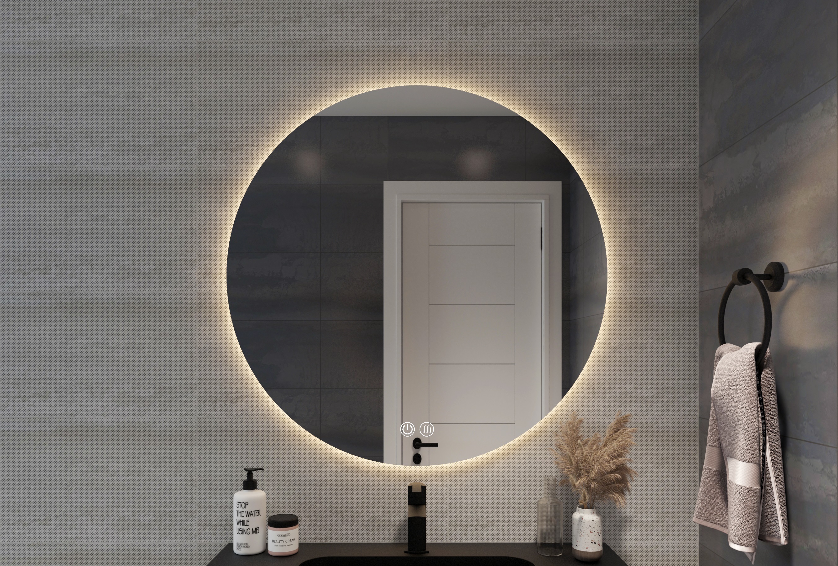 Buy Our Round LED Mirror: Modern Illuminated Mirrors - Lumixe