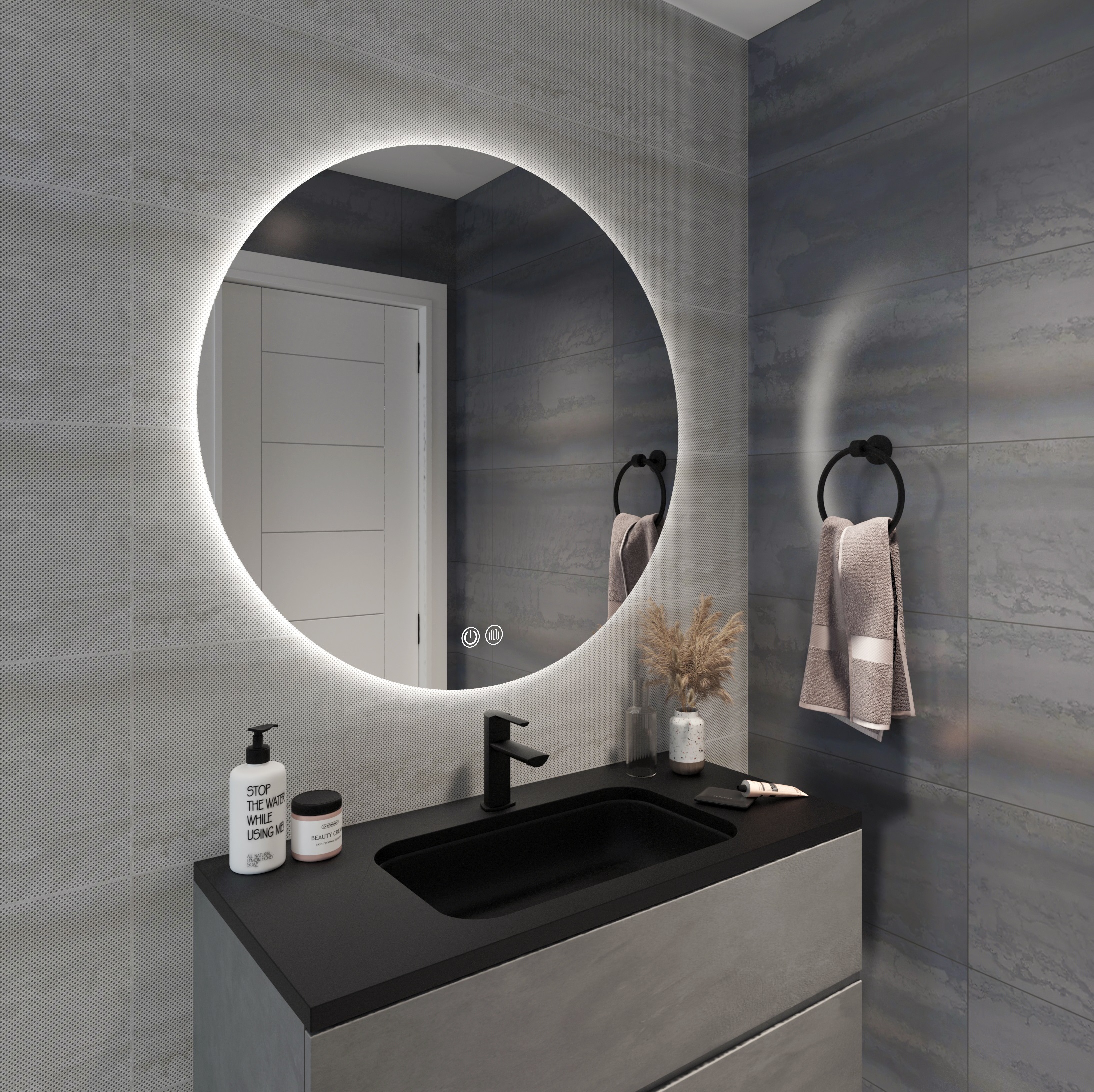 Buy Our Round LED Mirror: Modern Illuminated Mirrors - Lumixe