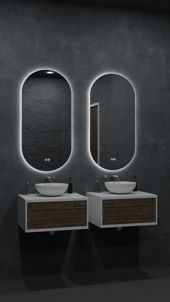 Orvis-S LED Mirror Oval: Illuminate Your Space with Style